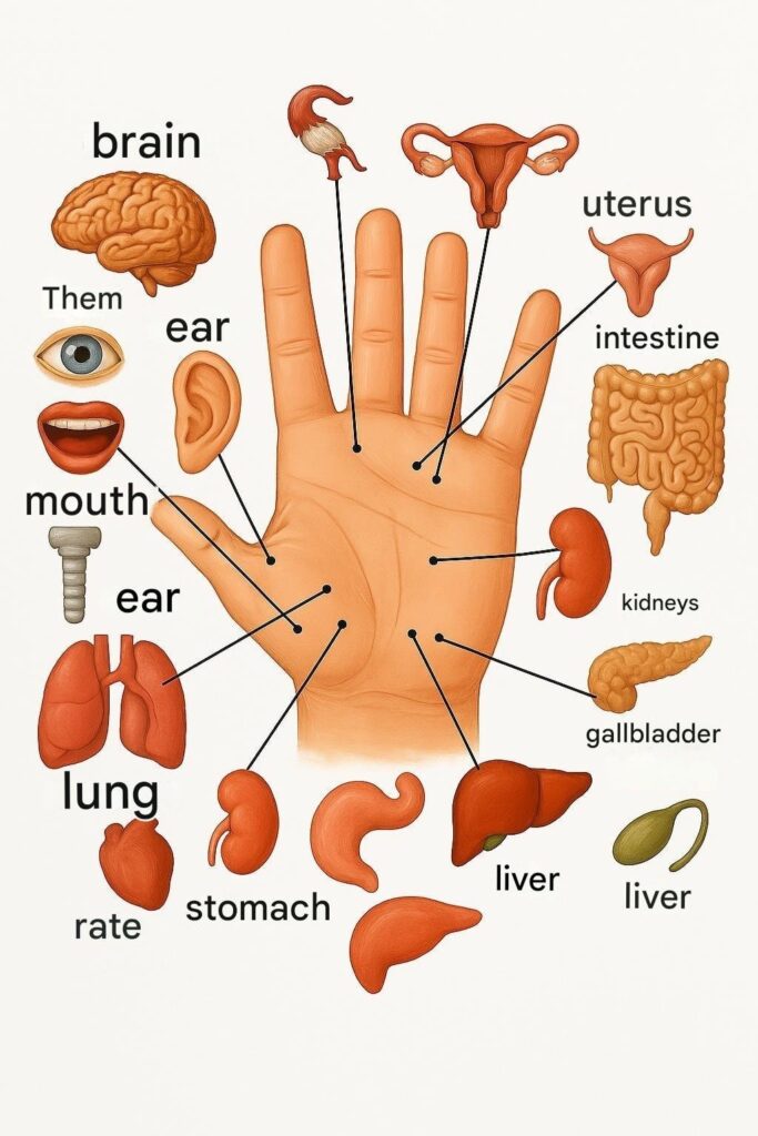 Heal Your Whole Body from the Palm The Hand Reflexology Map Guide - Dr ...